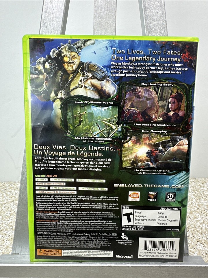 Enslaved Odyssey to the West (Xbox 360, 2010) Complete CIB Tested ...