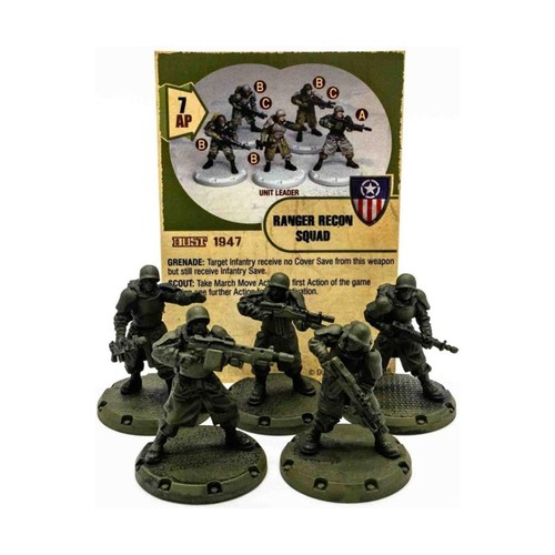 Dust Dust Tactics Allies 1:48 Standard Loose Ranger Recon Squad #1 NM ...