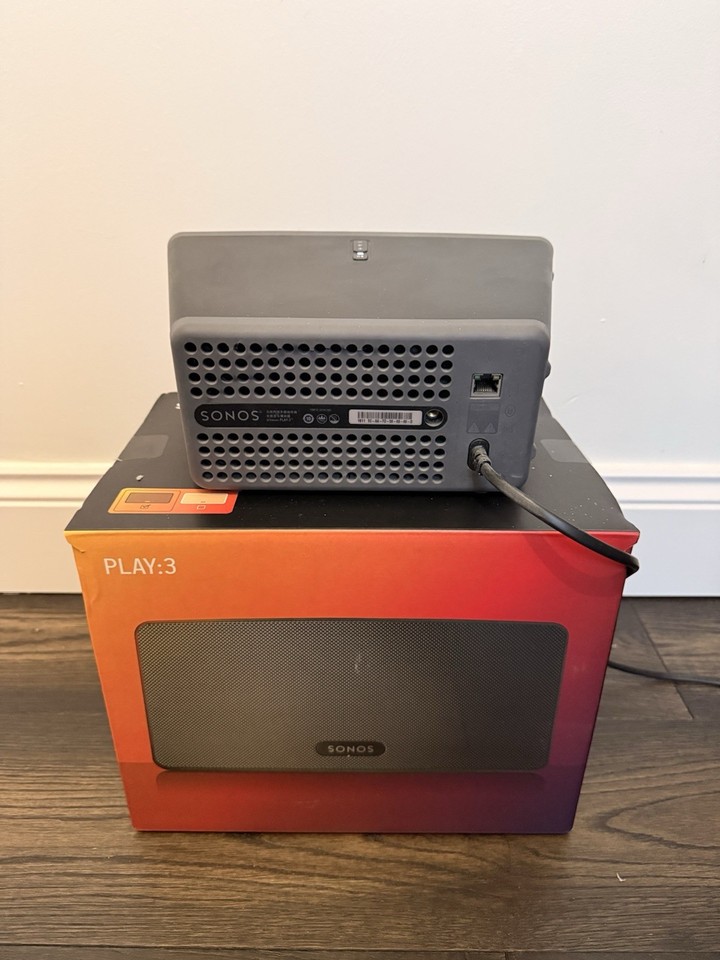 Sonos Play:3 Wireless Smart Speaker System Black Boxed | eBay