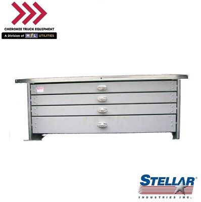 Stellar 37604, (4) Drawer Heavy-Duty Steel Toolbox- 18.5"H x 42"W x 18. ...