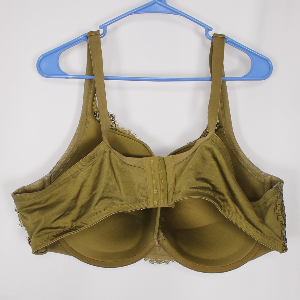 Cacique Women's Boost Plunge Full Figure Bra w/Lace, Green, Size 50D | eBay
