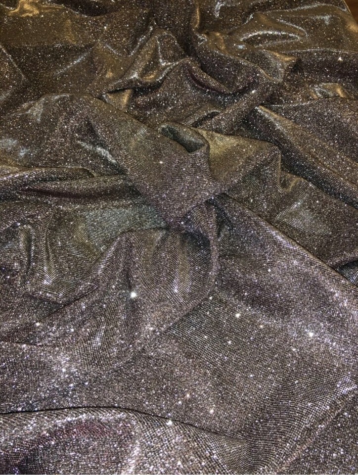 Sparkly Glitter Stretch Moonlight Fabric 58”wide Dress Bridal Costumes ...