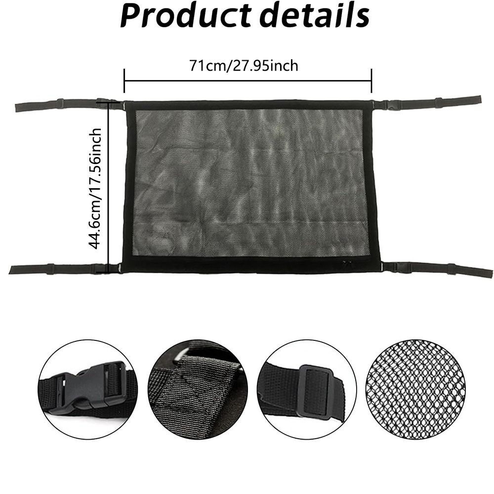 Universal Car Ceiling Cargo Net Pocket Adjustable Luggage Net Pocket ...