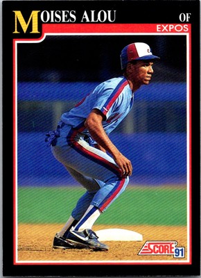 Moises Alou 1991 Score #813 Montreal Expos | eBay
