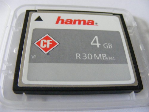 4GB Compact Flash Card 30 MB/s ( 4 GB CF Karte ) HAMA gebraucht ...
