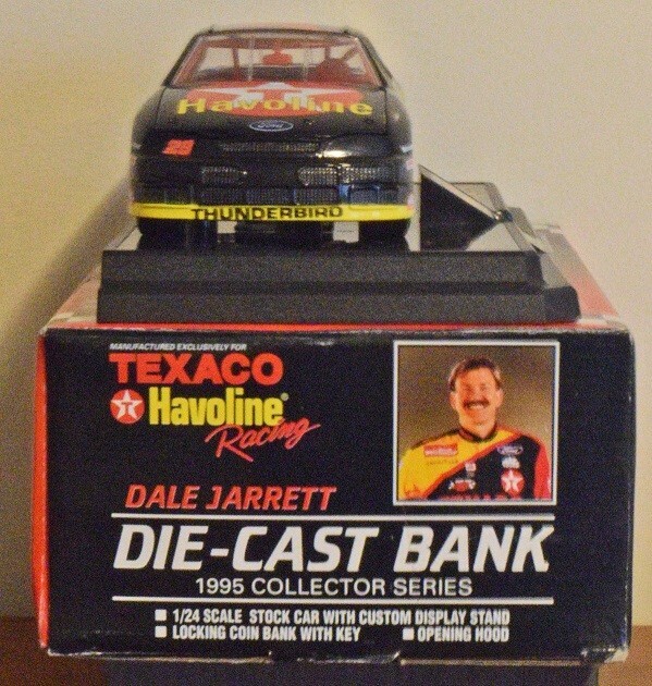 Dale Jarrett, Vintage 1995 1/24 #28 Texaco Havoline C/W Bank by Racing ...