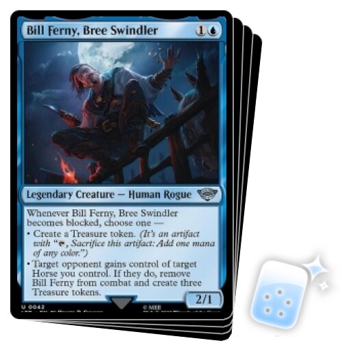 BILL FERNY, BREE SWINDLER X4 The Lord Of The Rings Magic MTG MINT CARD ...
