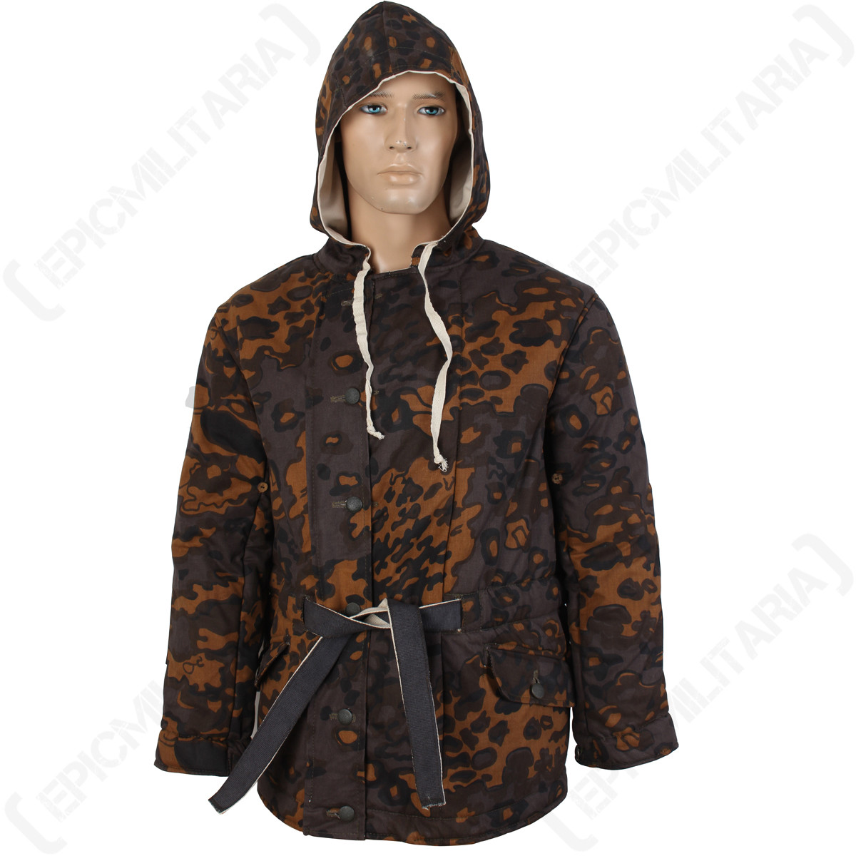 WW2 German Autumn Oakleaf Camo Parka - Repro Coat Jacket Army Soldier ...
