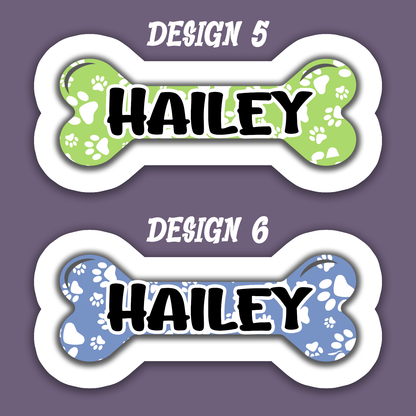 Personalized Dog Name Pet Name 3" Vinyl Stickers | eBay