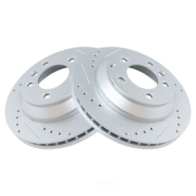 Rear Disc Brake Rotor and Ceramic Pad Set VW Touareg Audi Q7 Porsche ...
