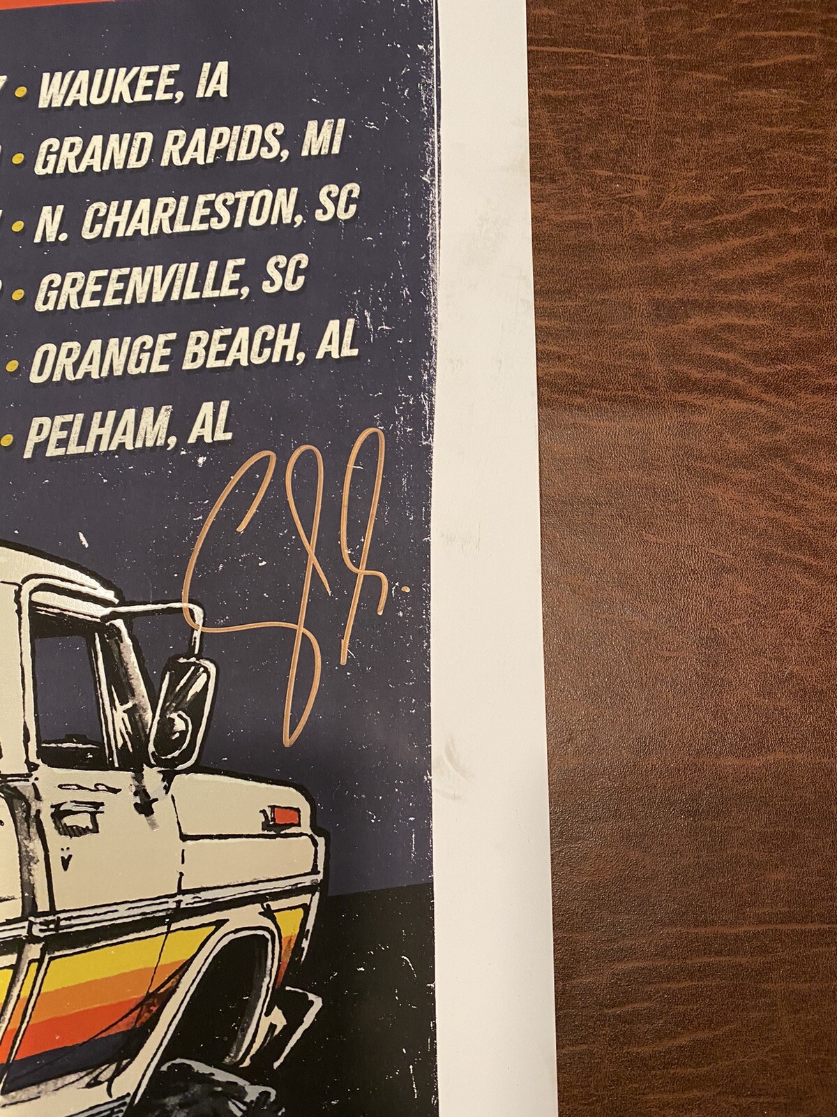 Staind Tailgate Tour 2024 VIP Signed Poster | Grelly USA