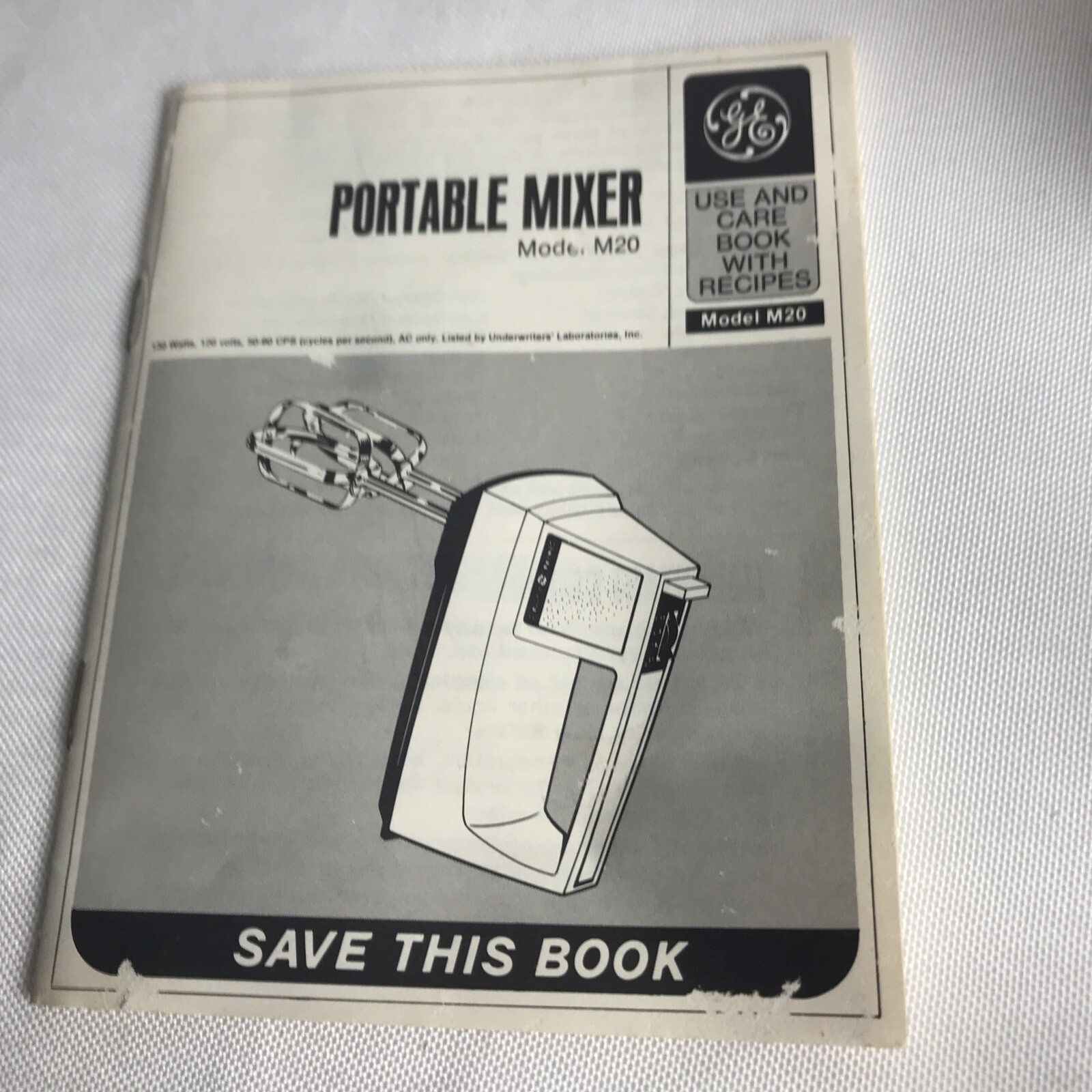 General Electric Vintage Custom Portable Mixer Model M20 New Orig Open ...