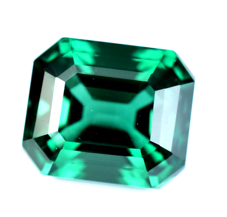 Natural Green Emerald 11.70 Ct Emerald Cut AGL Certified Stunning Loose ...