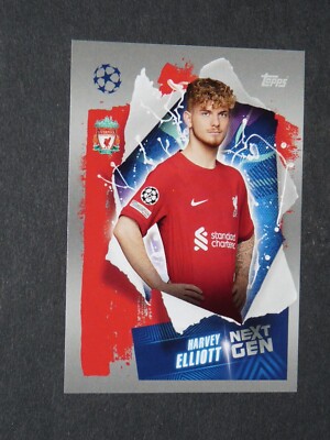 #313 ELLIOTT NEXT GEN LIVERPOOL REDS TOPPS FOOTBALL CHAMPIONS LEAGUE ...