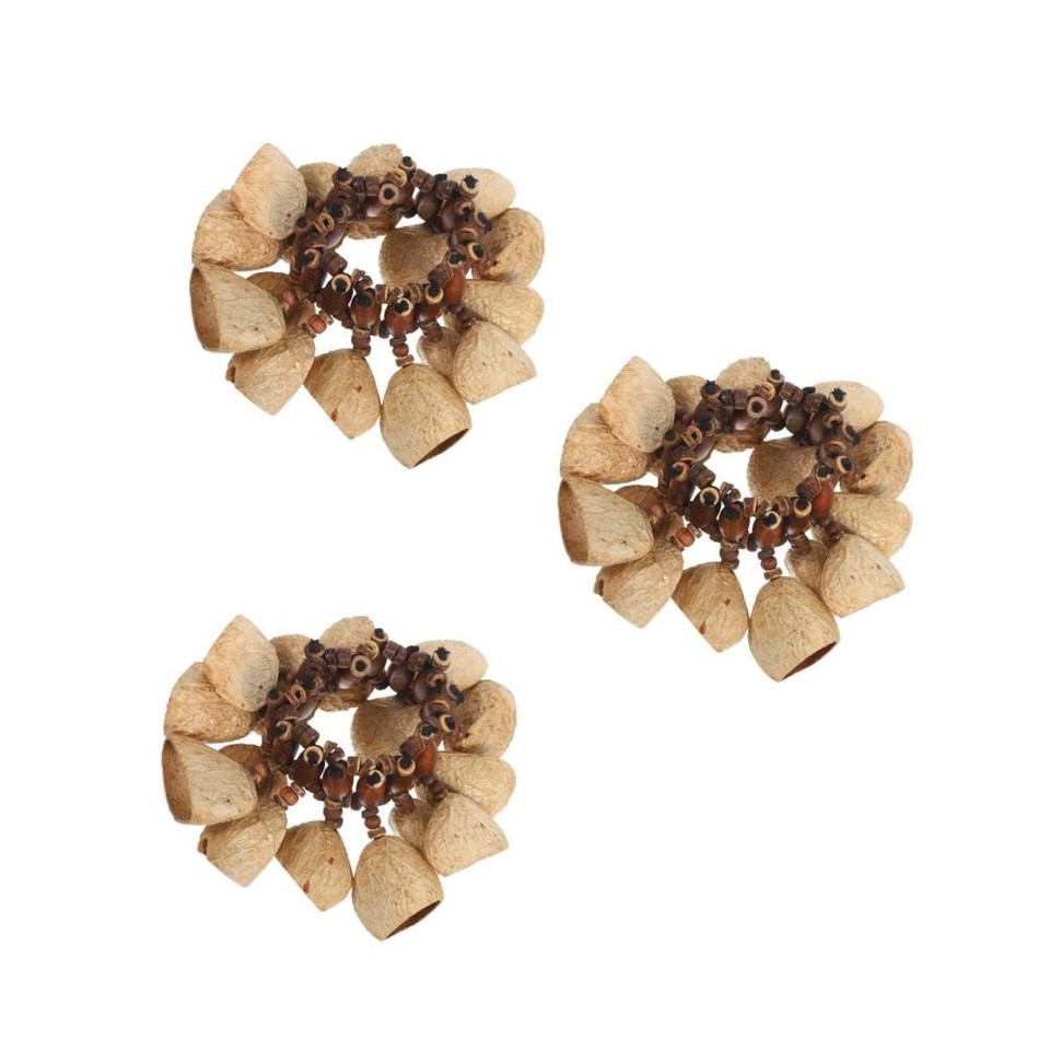 African Tribal Nut Shells Bracelet Dance Handbell Musical Instrument ...