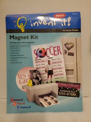 Invent It! Magnet Kit for Ink Jet Printers #09212-0 ︎Create Your Own ...