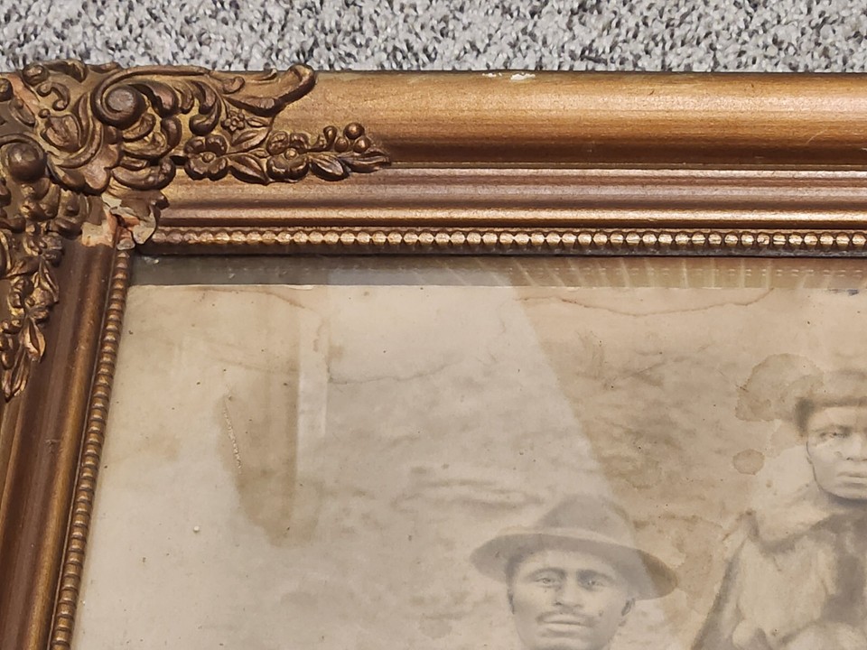 Antique African American Black Slaves Charcoal Chalk Drawing Painting ...