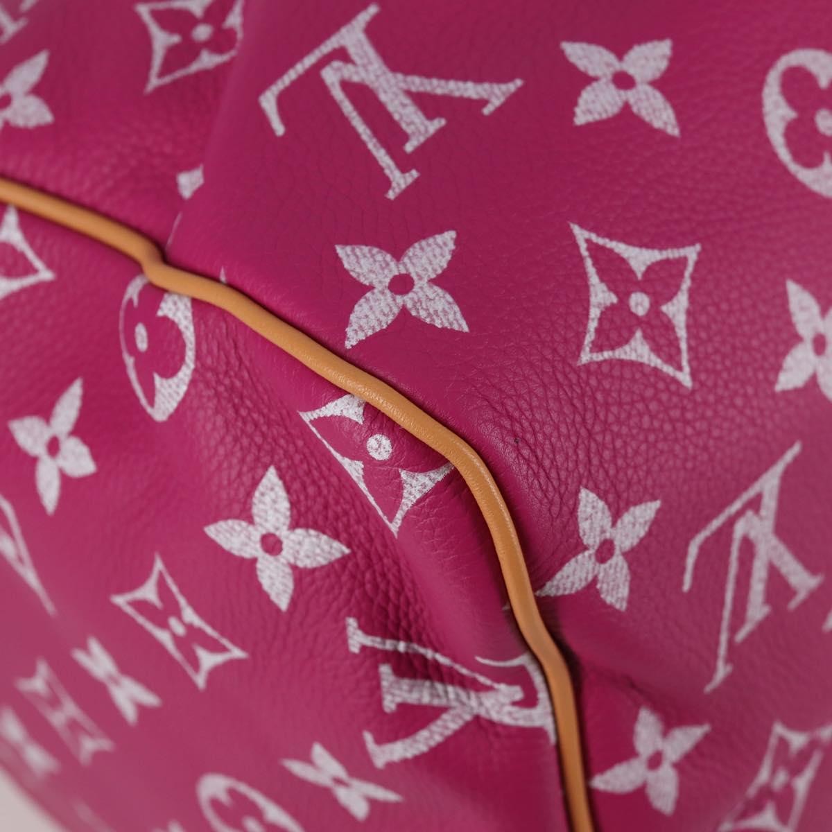 LOUIS VUITTON Monogram Speedy P9 Bandouliere 40 Bag Pink M11563 LV Auth ...