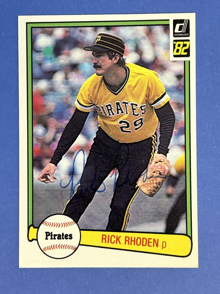 Rick Rhoden Autograph Signed 1982 Donruss Pittsburgh Pirates | eBay