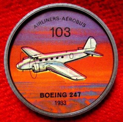 Jello / Hostess Airplane Coin #103 Boeing 247 Airliners rsmpc1 | eBay