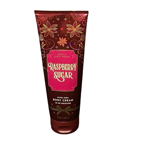 Bath & Body Works Raspberry Sugar Shea Body Cream 8 oz Cocoa Butter ...