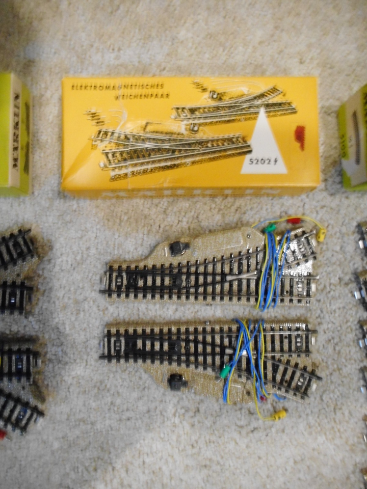 #9 Marklin 5100/5117/5202 HO Scale Lot Consisting of Assorted M-Track ...