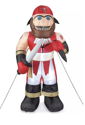 7' Air Blown LED Inflatable NFL Tampa Bay Buccaneers Captain Fear ...
