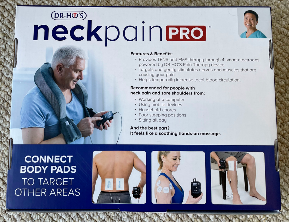 Dr Ho's Neck Pain Pro, TENS / EMS / AMP therapy. Foot and Body pads ...