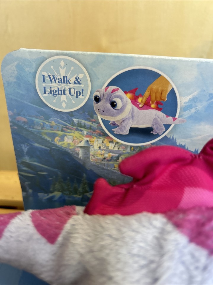 Disney Frozen 2 Plush Bruni Walk Glow Fire Spirit Salamander Lizard ...