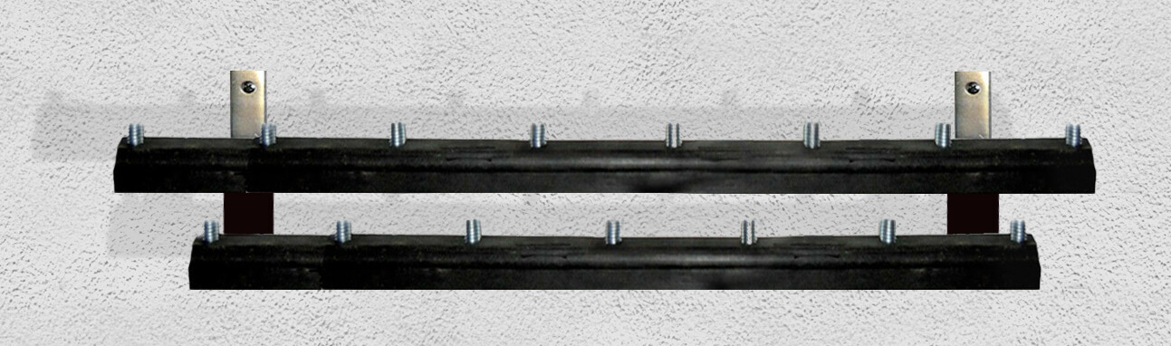 15 BEER TAP HANDLE DISPLAY 2 TIERS black finish WALL MOUNTED INCLUDES ...