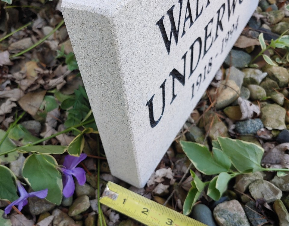 Limestone or Brick Grave Marker Headstone Garden Stone Paver Memorial ...