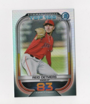 2021 Topps Bowman Chrome Reid Detmers #STP-83 Scouts Top 100 Los ...