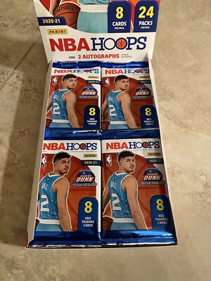 2020-21 Panini NBA Hoops Basketball Hobby Box Brand New *SINGLE PACK ...