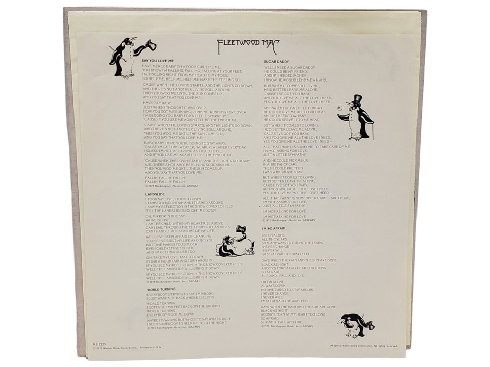 FLEETWOOD MAC ~ SELF TITLED ~ ORIGINAL FIRST PRESS VINYL LP ~ 1975 WITH ...