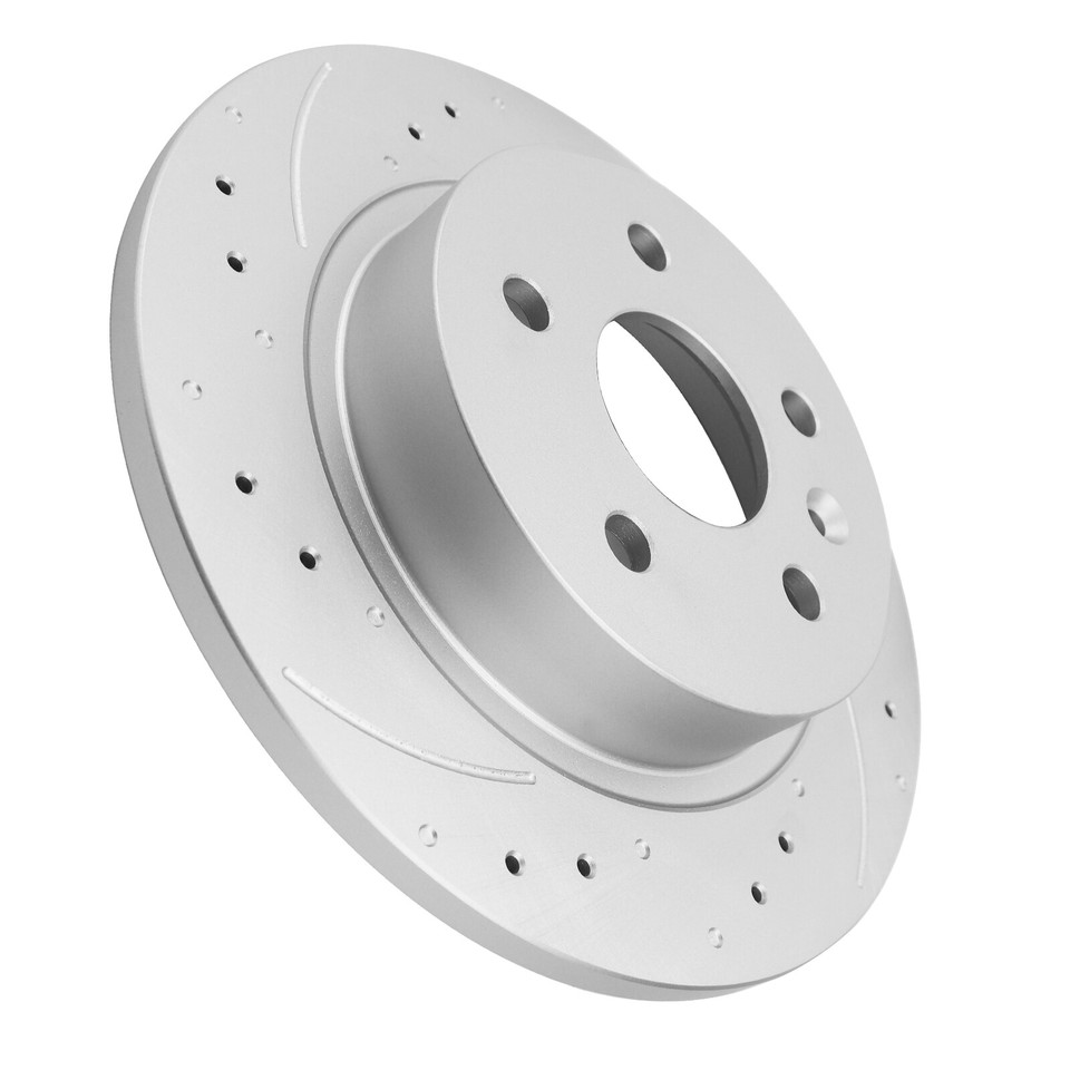 268mm REAR Drilled Rotors Ceramic Brake Pads for Chevy Cruze Sonic ...