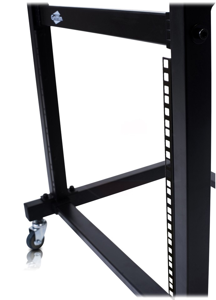 GRIFFIN Rack Mount Stand - Music Studio Recording Mixer Cart Rail Gear ...