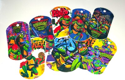Ninja Turtles - 8 Paper Dog Gift tags- Party Favor Loot Toys Prizes tag ...