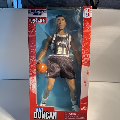 1998 Tim Duncan 12" Starting Lineup Doll Figure San Antonio Spurs NBA ...