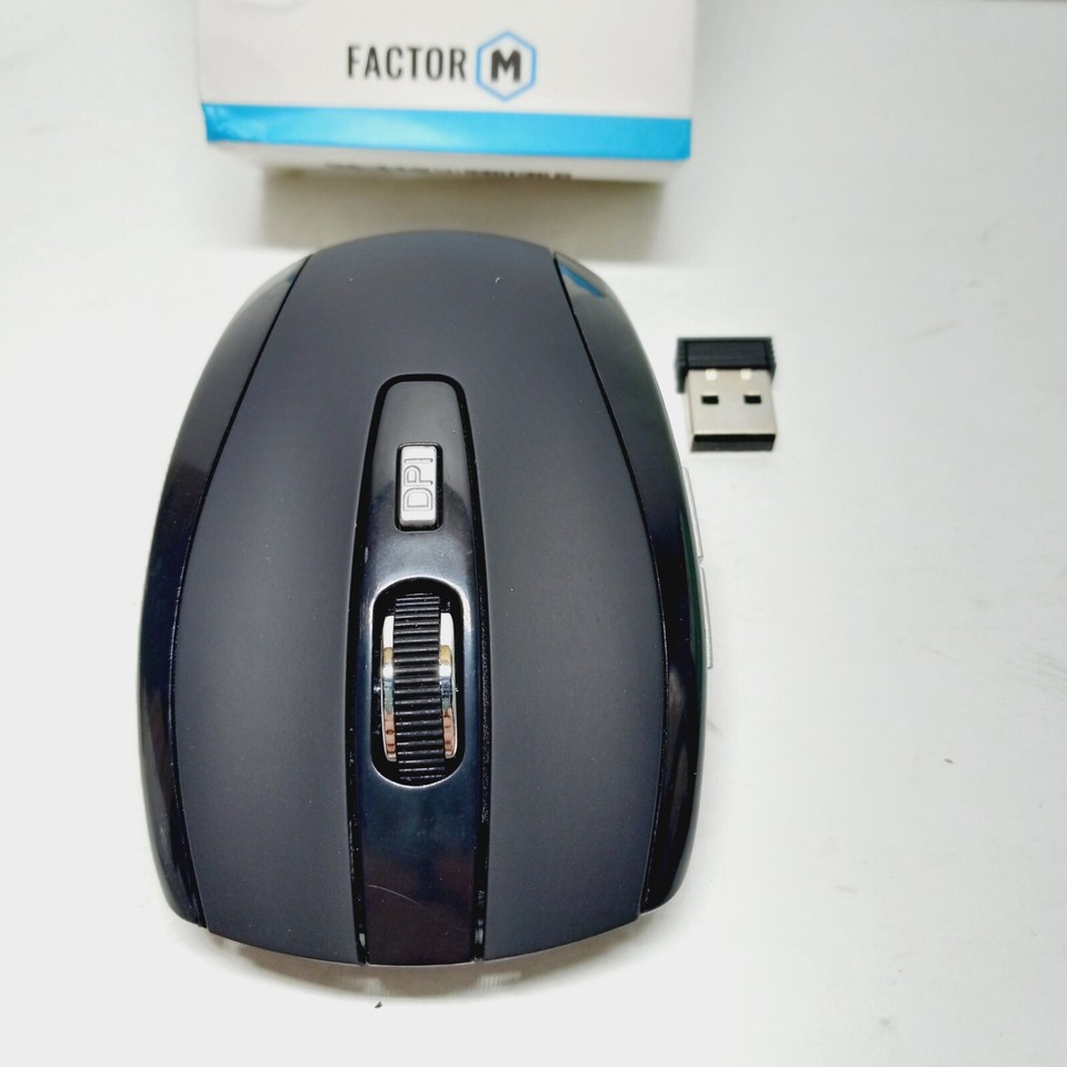 Factor M Wireless Mouse 5 Button Adjustable DPI Optical Mouse | eBay