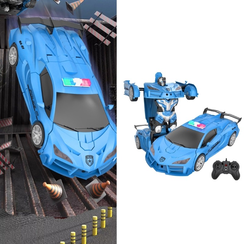 Transformable Drift Car Toy With Quick Change Robot Mode And Electric ...