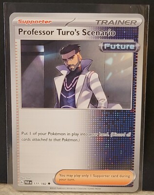 Pokemon TCG Card Professor Turo's Scenario 171/182 S&V Paradox Uncommon ...