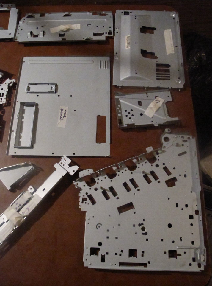 HP Color Laserjet CM1015 MFP Printer PARTS Inside Metal Framing Plates ...