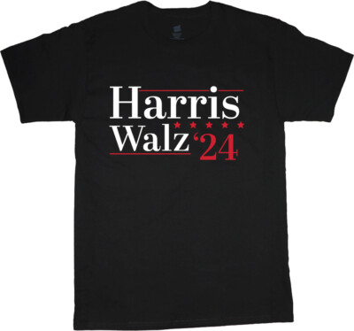 Kamala Harris Walz 2024 T-shirt Election Campaign Rally Merchandise Tee ...