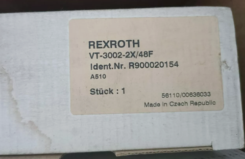 NEW REXROTH VT 3002-1-2X/48F R900020154 Valve | eBay