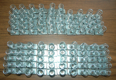 COOPER B-LINE ZINC SPRING LOCK NUT 3/8" PART NUMBER N228 (Lot of 90) | eBay