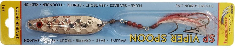 Viper Spoon SP1 Buck Tail Model Spoon, Silver | eBay