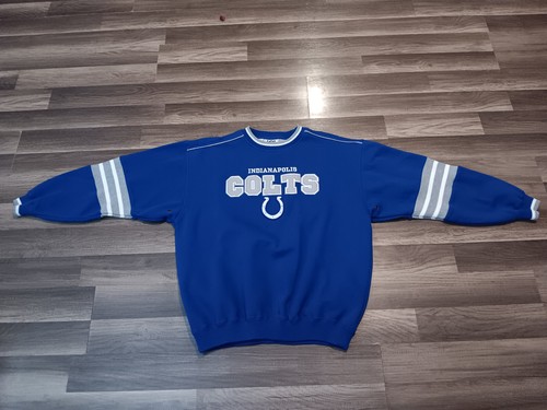 Vtg Lee Sport Indianapolis Colts Adult XL Embroidered Spell Out NFL ...