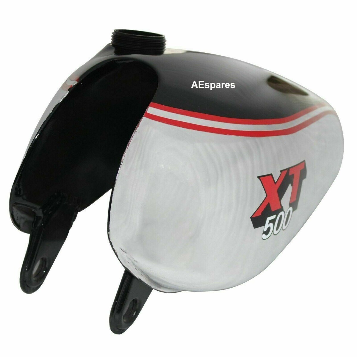 For YAMAHA XT500 TT500 Black Aluminum Buff Polish Fuel Petrol Gas Tank ...