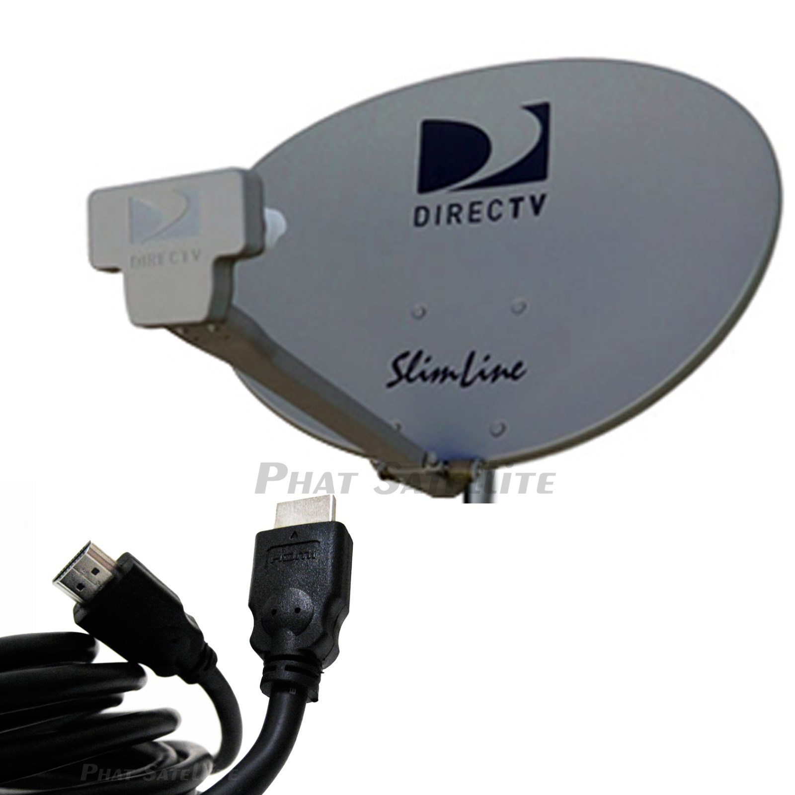 AT&T DIRECTV SWM3 SWM 3 three LNB KAKU Slim Line Dish Slimline HD Dish ...