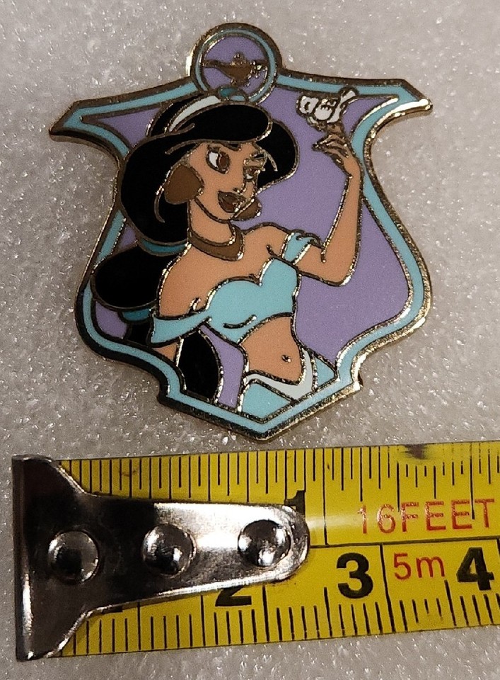 Disney Pin 00000 Aladdin Jasmine Princess Crest Shield AP Artist Proof ...